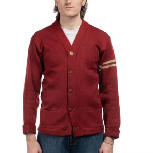 not sure | Sweaters | Vintage Wool Varsity Sweater Beautiful Burgundy ...
